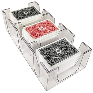 Yuanhe 9 Deck Clear Canasta Playing Card Tray