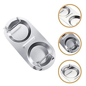 Cabilock stainless steel spoon rack cooking spoon holder cooking utensil holder utensil rest spatula holder soup spoon storage shelf countertop spoon holder spoon drain rack household cover