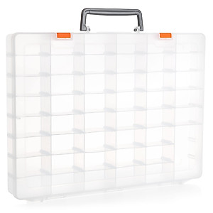 MYMOON HOME Plastic Toy Storage Case Compatible with Mini Brands Collector Toys, Shopkins, Real Littles, and LOL Surprise Series 1, 2, 3, 4, Collectible Compartments for Miniatures, Travel Friendly