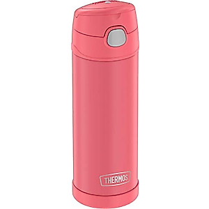 THERMOS FUNTAINER 16 Ounce Stainless Steel Bottle, Coral