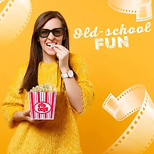 Popcorn Container Beautifully Decorated Popcorn Bowl 2 Pack