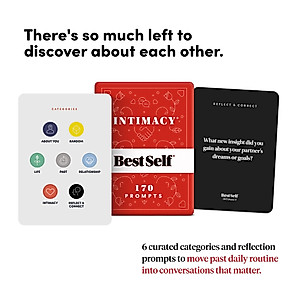 Couples Game Deck by BestSelf ― 150 Engaging Conversation Starters for Couples to Strengthen Their Relationship, Romance, Trust & Openness ― Best Couples Gifts and Couple Game
