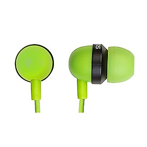 Wraps Wearable Braided Wristband Headphone Earbuds, Classic Green (WRAPSCGRN-V5)