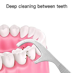 WOODOUNAI Dental Floss Cases 80 Flosses Picks with 8 Storage Cases Professional Toothpick Sticks for Teeth Cleaning Suitable for Families Hotels and Travel Ideal for Both Men and Women