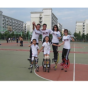 Skyrunner Adult Kangaroo Shoes Men Jumping Stilts Men Women Fitness Exercise (110~150 Ibs/50~70kg) Bouncing Shoes (Black)