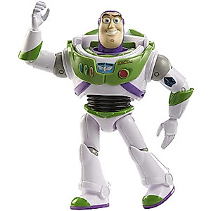Mattel Disney Pixar Buzz Lightyear Action Figure, Posable Character in Signature Look, Collectible Toy, 7 Inch