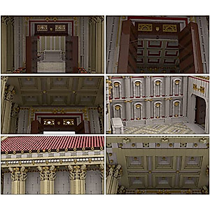 KKXX Modular Buildings Blocks Kits Ancient Roman Temple, MOC Collectible Ancient Architecture Model Bricks Toys Set Compatible with Lego (20,179 Pieces)