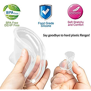 Bwcece Breast Pump Flange 27mm Compatible with S9/S9 Pro/S12/S12Pro Wearable Breast Pump Accessories.Wearable Breast Pump Shield/Flange Insert Replacement.S9/S9Pro/S12/S12Pro Parts Replace,27mm(2PCS)