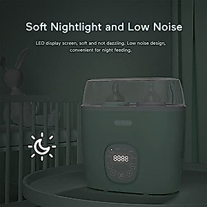 DORABELA Baby Bottle Warmer, 8-in-1 Fast Double Bottle Warmer for Baby Food Heating and Defrosting, BPA Free, Smart Operating Panel, 24H Temperature Control and Preset Time for Breastmilk or Formula