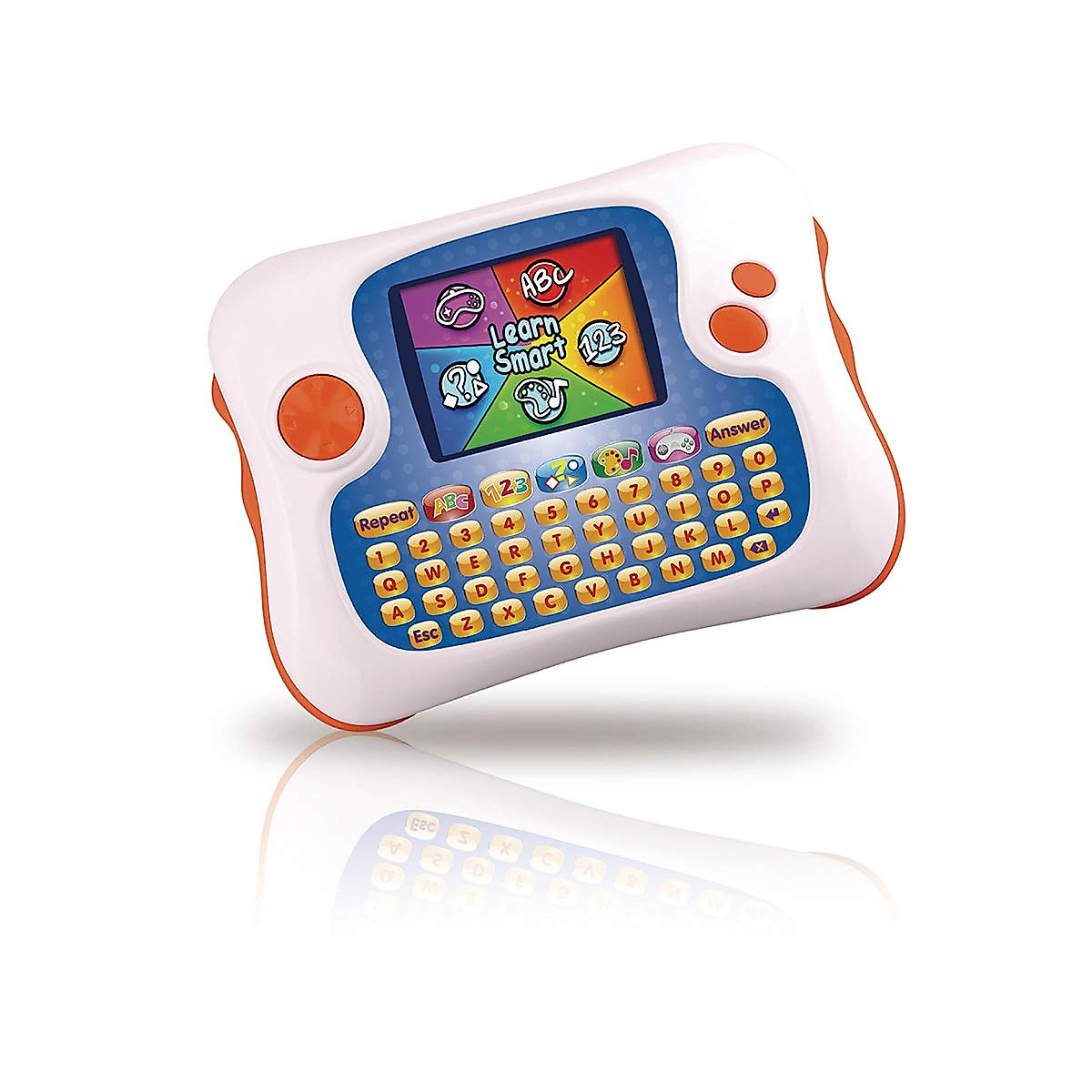 Learn Smart Handheld Language Learning Machine Early Education Device PDA Style Learning Resource 104 Learning Activities&Game English/Spanish Bilingual Support TV-Out Function 2.7”inch TFT Screen