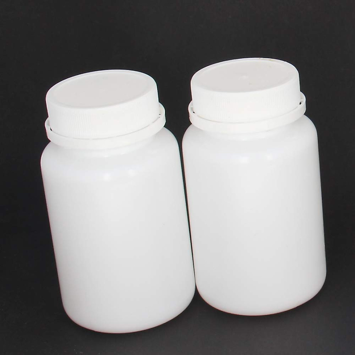 Bettomshin 10pcs 150g PE Plastic Bottles, Wide Mouth Lab Solid Bottles, White Solid Sample Seal Sample Storage Solid Bottle for Holding Hold Solid Medicines