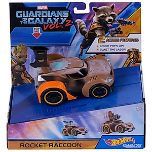 Hot Wheels Marvel Guardians of The Galaxy Vol. 2 Rocket Raccoon Chracter Car