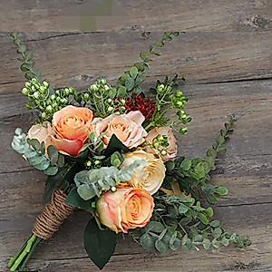 G Home Collection Wedding Bouquet Yellow Champagne Rose Bridal Bouquet