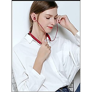 IKXO Neckband Bluetooth Headphones Noise Cancelling Headset with Mic Wireless Earbuds 5.0 CVC 8.0 Waterproof Sport Earphones for Running Driving Working Compatible