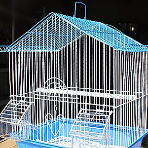 POPETPOP Bird Cage Hanging Feeder Cups - 3 Pcs Clear Plastic Food & Water Dispenser Bowl - No Mess Bird Feeder Bowl for Pet Cages