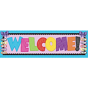Teacher Created Resources Chevron Welcome Bulletin Board