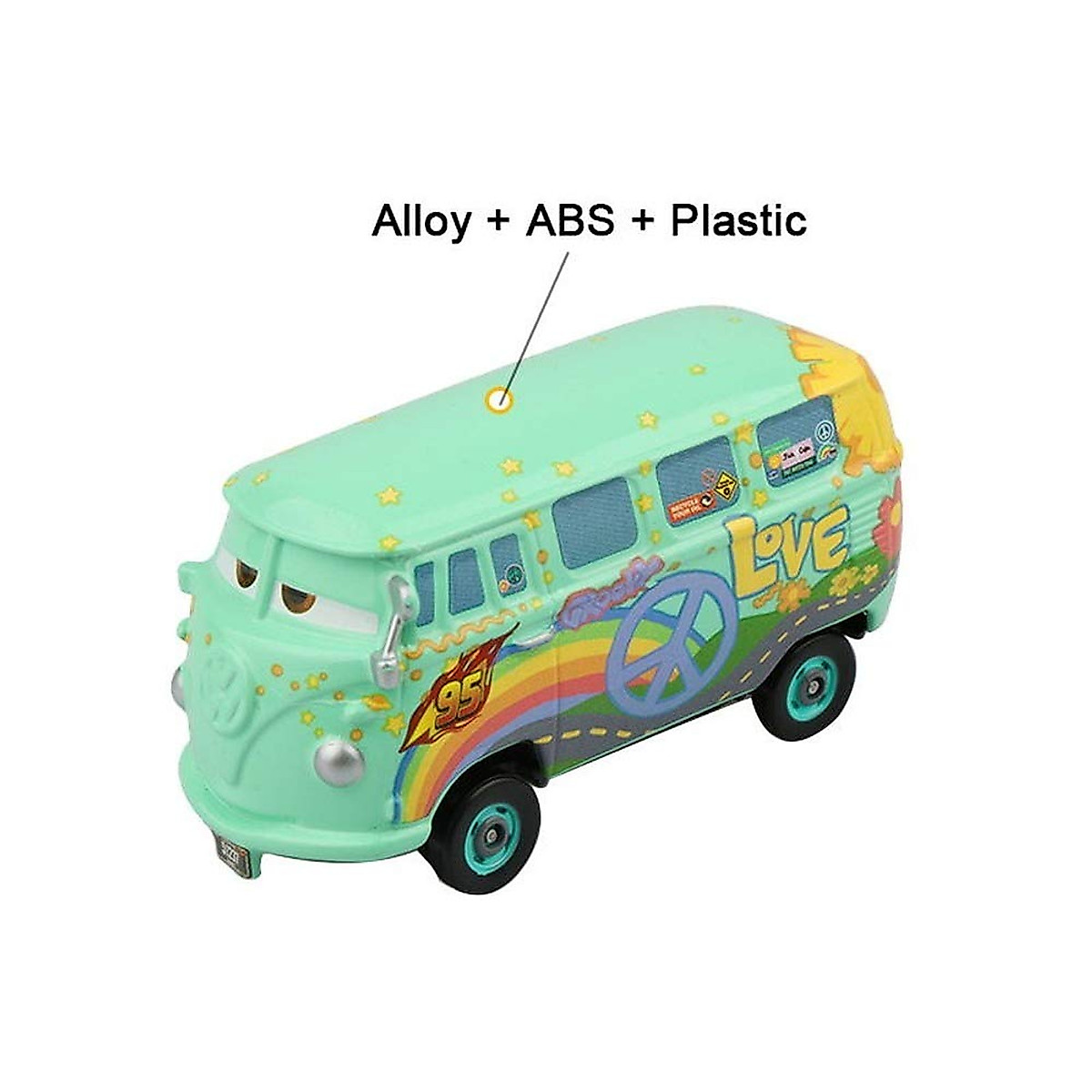 Hannaier Cars, Lightning McQueen car Toy 1:55 die-Casting car Metal Alloy boy Kid Toy (McQueen Gold) Small