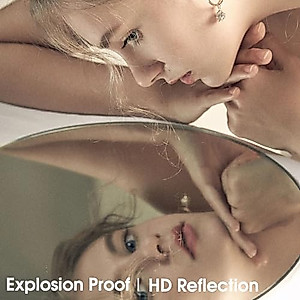 BEVERDY 63" x 24" Full Length Mirror - Wavy, Floor or Wall Mounted, Irregular Shape, Flannel Wrapped Frame, Full Body View, Beige White