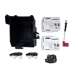 8201786, AP3885081, PS993073, 2188830, 2188829 Relay and Overload Kit Compatible with Whirlpool Refrigerator, Exact Fit (Fits Model# (ED5, KSR, GD5, GS6, SS2, RS2, ED7, GS2, GD2, TS2 and More)