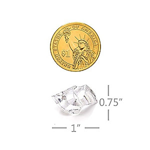 DomeStar Fake Ice Cubes, 4.4Lbs 1,000PCS Acrylic Ice Cubes Clear Rocks Fake Diamonds Clear Acrylic Vase Filler Plastic Crystals Clear Fake Crushed Ice Rocks Acrylic Gems