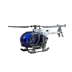 Vokodo Deluxe Police Special Operations Rescue Series Play Set Includes Armed Helicopter Armored Vehicle Ambulance Water Raft Canoe Soldier and Artillery Perfect Kids Pretend Army Action Toys