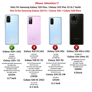 for Samsung Galaxy S20 Plus Case with Camera Lens Cover HD Screen Protector, Military-Grade Drop Tested Magnetic Ring Holder Kickstand Protective Phone Case for Samsung Galaxy S20+ Plus 5G (Mint)