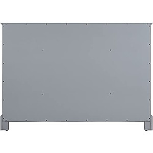 Signature Hardware 953527-48-UM-8 Quen 48" Free Standing Single Vanity Set with Wood Cabinet, Vanity Top and Oval Undermount Vitreous China Sink - 8" Faucet Holes