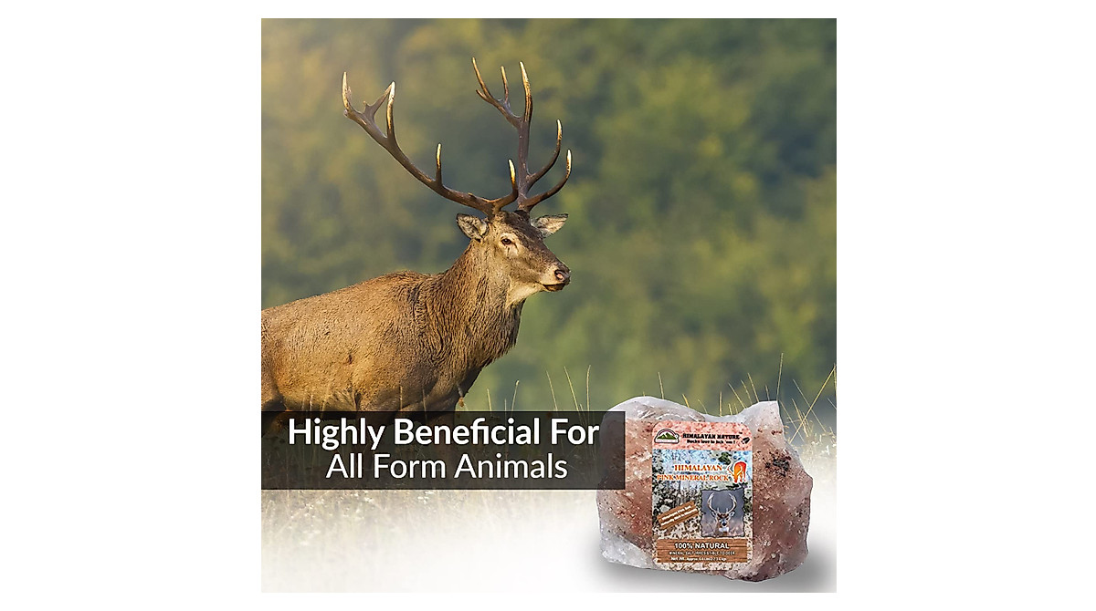 Himalayan Nature 5 lb Deer Lick Salt - 100% Natural