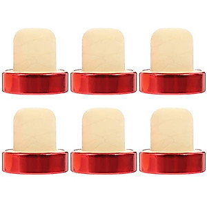 Luxshiny Blantons Bourbon Stopper Display Wooden Wine Bottle Stopper 6pcs T Shaped Wine Cork Reusable Red Wine Corks Macromolecule Sealing Plug Bottle Cap for Wine Storage Cork Holder