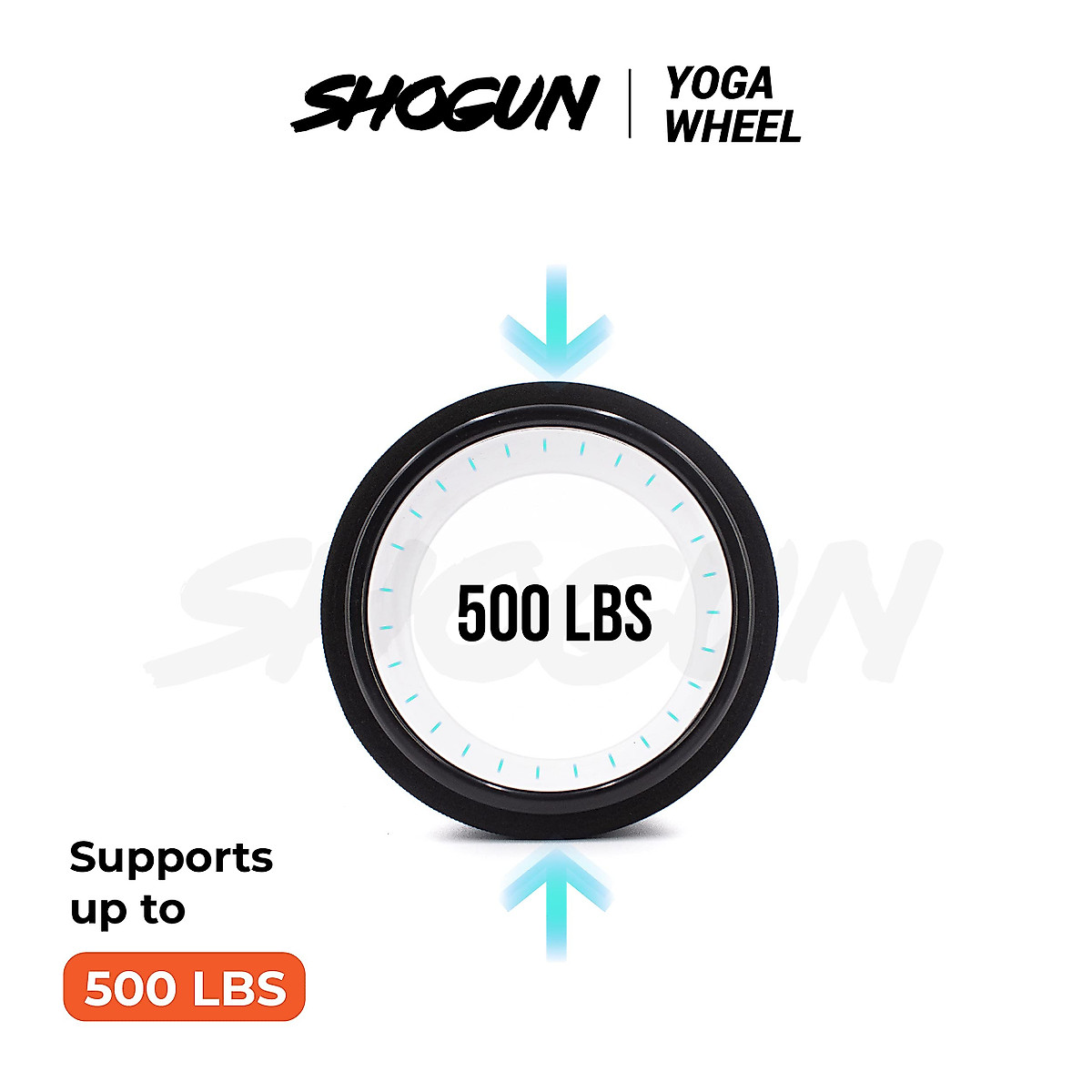 Shogun Yoga Wheel Roller for Back Pain Relief - Back Roller Wheel Stretching Device for Back Pain Relief - Back Cracking Wheel Perfect for Spine Stretching, Improved Flexibility & Mobility