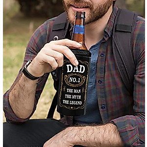 Dad Can Cooler - Can Cooler for Dad, Daddy, Father - Dad Tumbler - Gift for Father from Daughter, Son, Kids on Father's Day, Birthday, Christmas