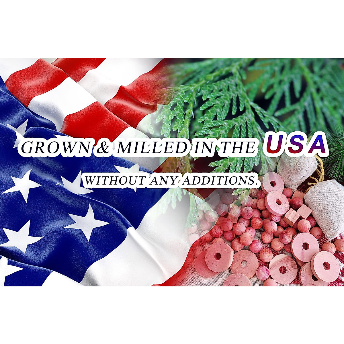 Cedar Blocks for Clothes Storage - 24 Pcs 100% Aromatic Cedar Rings, Cedar Accessories for Closets Storages, Cedar Blocks for Wardrobes Closets and Drawers