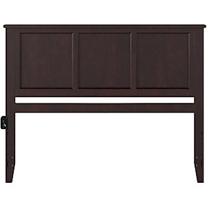 Leo & Lacey Queen Panel Headboard in Espresso