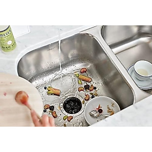 Moen GXP33C Lite Series PRO 1/3 HP Compact Continuous Feed Garbage Disposal for Kitchen Sink, Power Cord Included