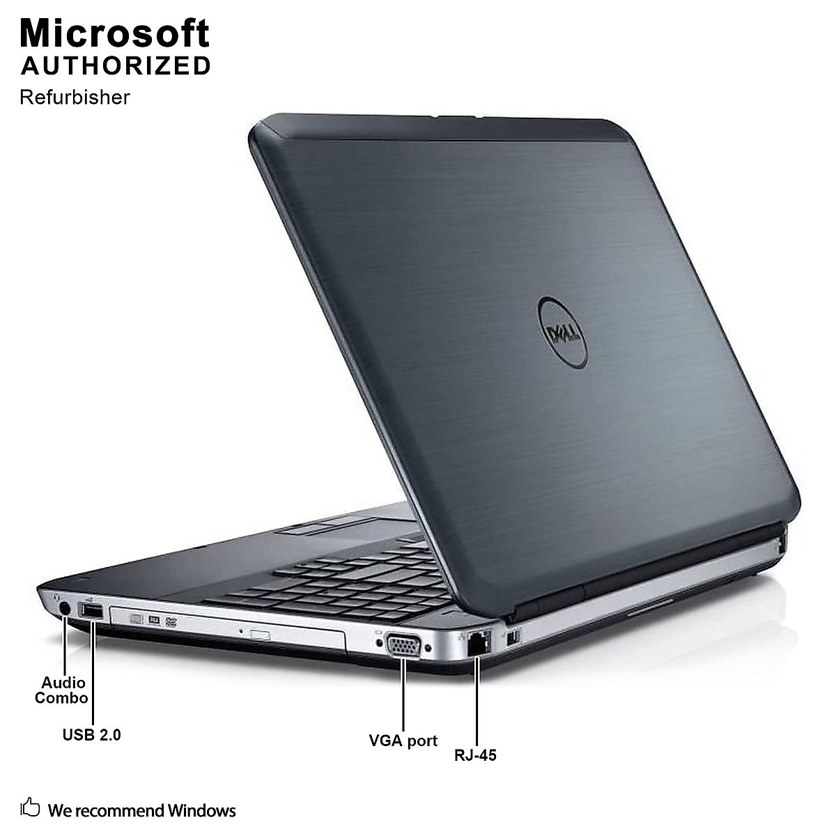 Dell Latitude E5530 Notebook 15.6 inHD 1366x768, Intel Core i5 3210M 2.5GHz up to 3.1GHz, 8GB DDR3 RAM, 320GB HDD, VGA, HDMI, Windows 10 Professional 64 Bit(Renewed)