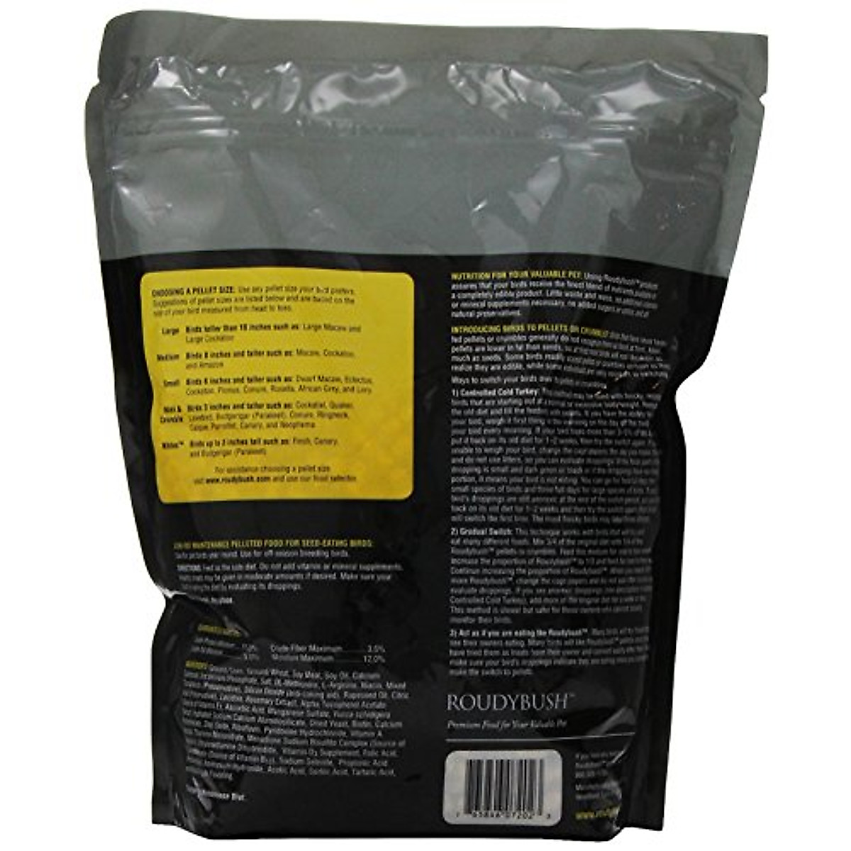 Roudybush Low Fat Bird Food, Medium, 44-Ounce