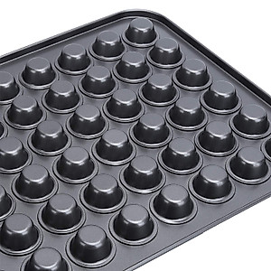 Fdit Bakeware Cupcake And Muffin Pan 48Cup NonStick Mini Round Cupcake Pan Tray Baking Mould Bakeware Cooking Accessory Make Complete And Beautiful Cakes