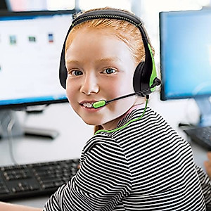 Avid AE-36 Green On-Ear Stereo Headphones with Boom Microphone (10-Pack)