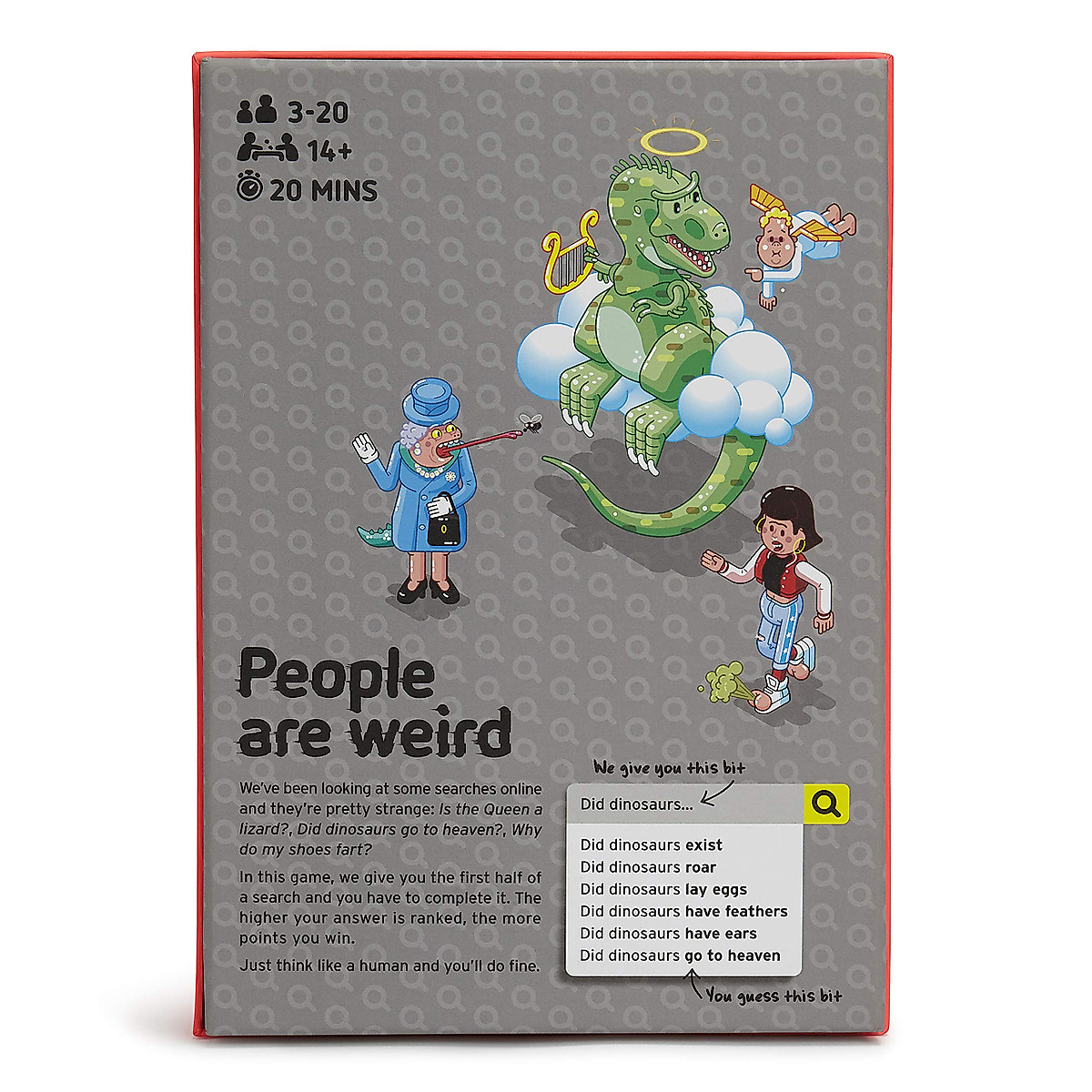 Weird Things Humans Search for, A Party Game About The Strange Side of The Internet, for Teens & Adults