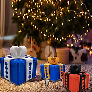 Annoying Gift Boxes, 3D Annoying Gift Boxes with Screws, Prank Screw Boxes, Novelty and Funny Gift Boxes for Halloween Christmas Gifts for Family and Friends (3.15IN) (Blue and White)