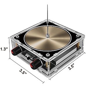 Bluetooth Music Tesla Coil 10 Cm Solid State Tesla Coil Kit Touchable Artificial Lightning Electric Power Wireless Transmission Model Arc Plasma Loudspeaker Science Experiment Tool Desktop Toy