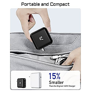 140W USB C Charger, PD3.1 GaN 3Port Type C Wall Charger Fast Charging Station Adapter, PD 100W PPS Charger Block for MacBook Pro 16"/Air, iPhone 14 Pro Max, Galaxy S22/S21,Tablet,Laptop-Black