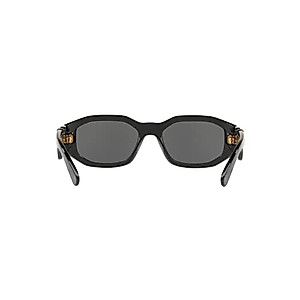 Versace VE 4361 GB1/87 Black Plastic Geometric Sunglasses Grey Lens