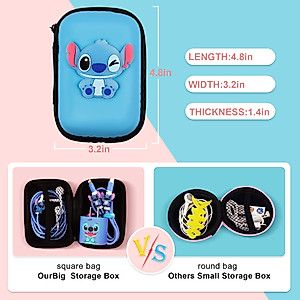 DIY Protector Stitch Set,Data Cable 20W USB Charger Data Line Earphone Cartoon Decoration Wire Saver Protector Compatible for iPhone 11 12 13 Plus Max Series (Stitch)