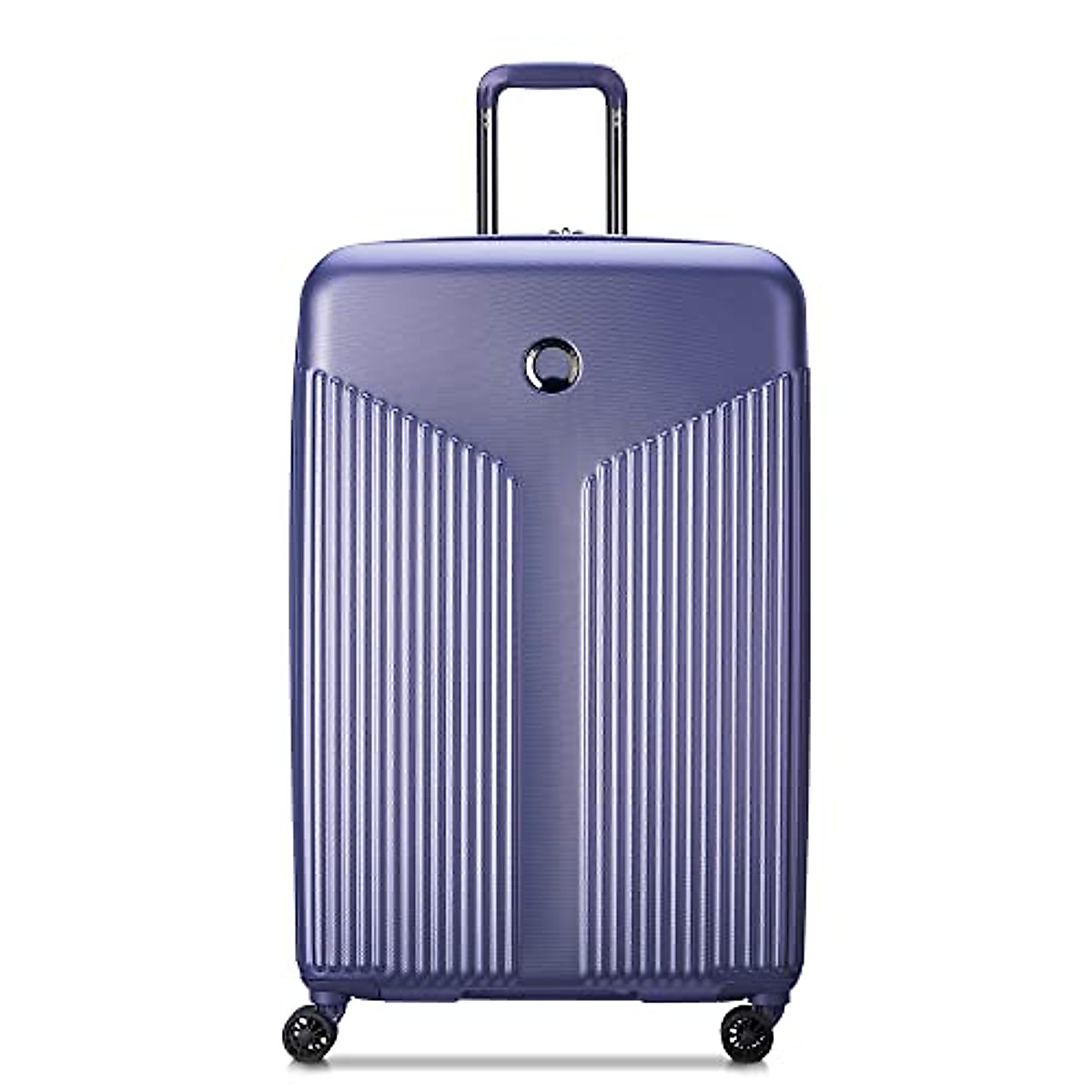 DELSEY PARIS Comete 3.0 Hardside Expandable Luggage with Spinner Wheels, Lavender, Checked-Large, 28 Inch