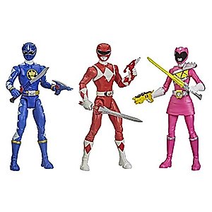 Power Rangers Beast Morphers Special Episode 3-Pack Action Figure Toys Dino Thunder Blue Ranger, Mighty Morphin Red Ranger, Dino Charge Pink Ranger (Amazon Exclusive)