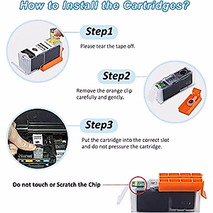 Tekmall Compatible C A K E Ink Cartridge PGI-280XXL CLI-281XXL 280 Ink 281, Work for Pixma TS6120 TS6220 TR7520 TR8520 TS9520 TS9521C TS8120 TS8220 TS9120 TS702 5 Pack