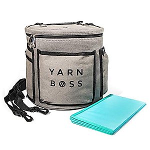 Yarn Boss Yarn Bag - Travel with Yarn & Knitting Supplies - Yarn Storage to Organize Multiple Projects and Keep Your Yarn Safe and Clean - Knitting and Crochet Supplies Yarn Holder