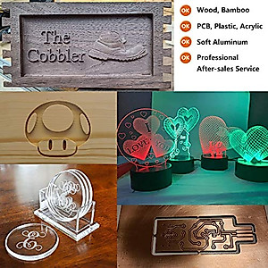 CNC Router Machine 3018 Pro, mcwdoit Simple Assembly Version, Desktop Wood Acrylic Plastic PCB MDF Engraving, 3 Axis with Offline Controller, Mill Bits, Working Area 11.8 * 7.1 * 1.8″