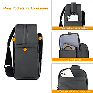 Besnfoto Camera Bag Small Sling Bag Backpack DSLR Mirrorless Camera Shoulder Crossbody Bag for Photographer Waterproof Compact Cute Photo Bag for Women Men